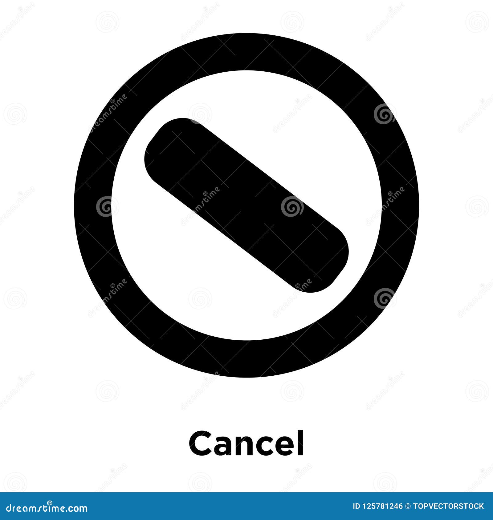 Cancel Icon Vector Isolated on White Background, Logo Concept of Stock ...