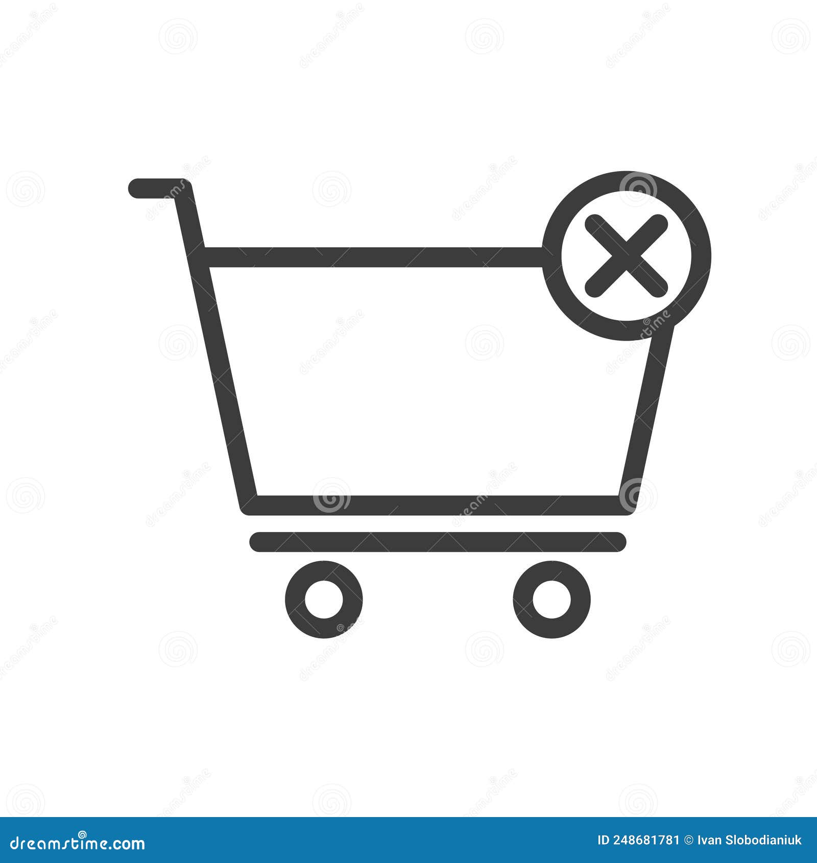Cancel Order Icon, Delete Order Stock Vector - Illustration of commerce ...