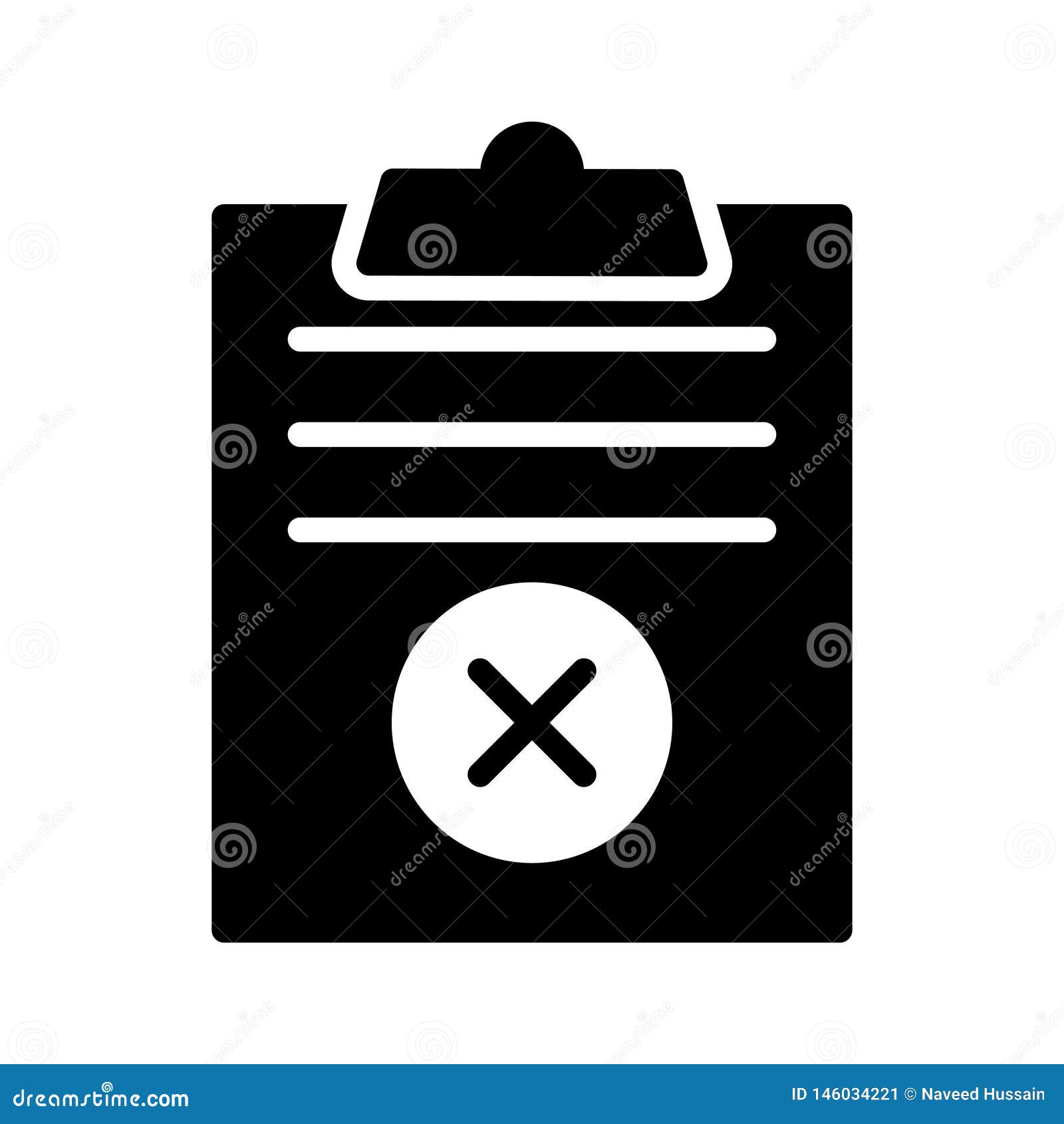 Cancel Project Glyph Flat Vector Icon Stock Vector - Illustration of ...
