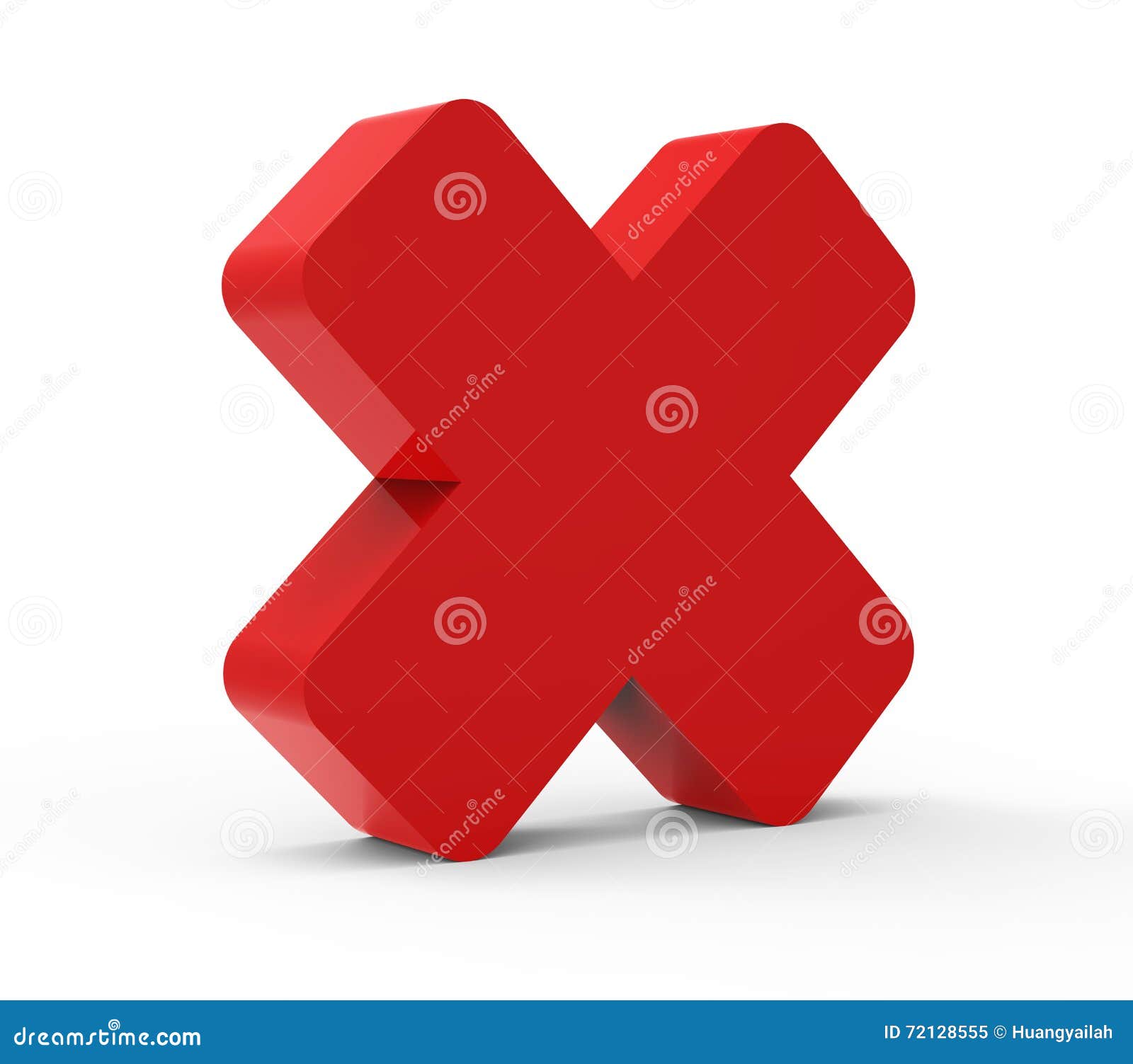 Cancel red 3D icon stock illustration. Illustration of abstract - 72128555