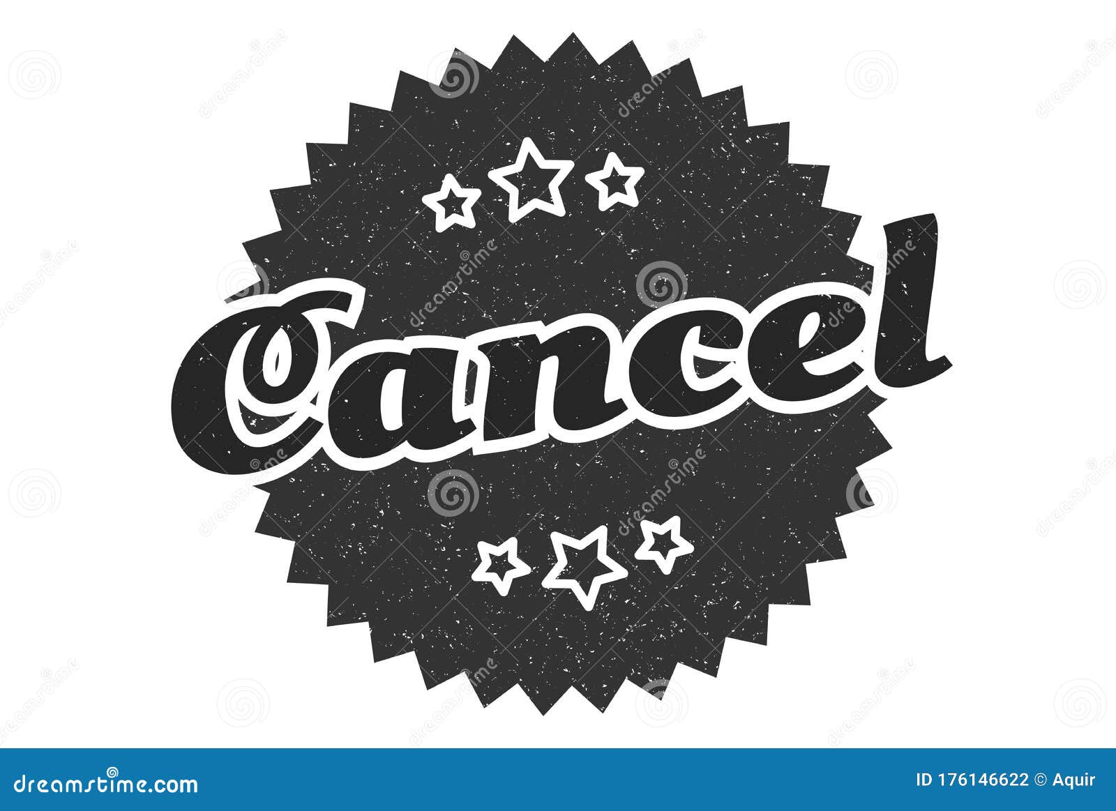 Cancel Sign. Cancel Vintage Retro Label Stock Vector - Illustration of ...