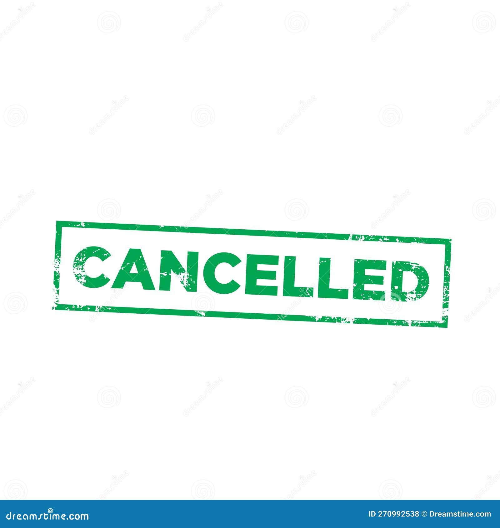 CANCEL Stamp Template Solid Color with Grunge Effect Stock Vector ...