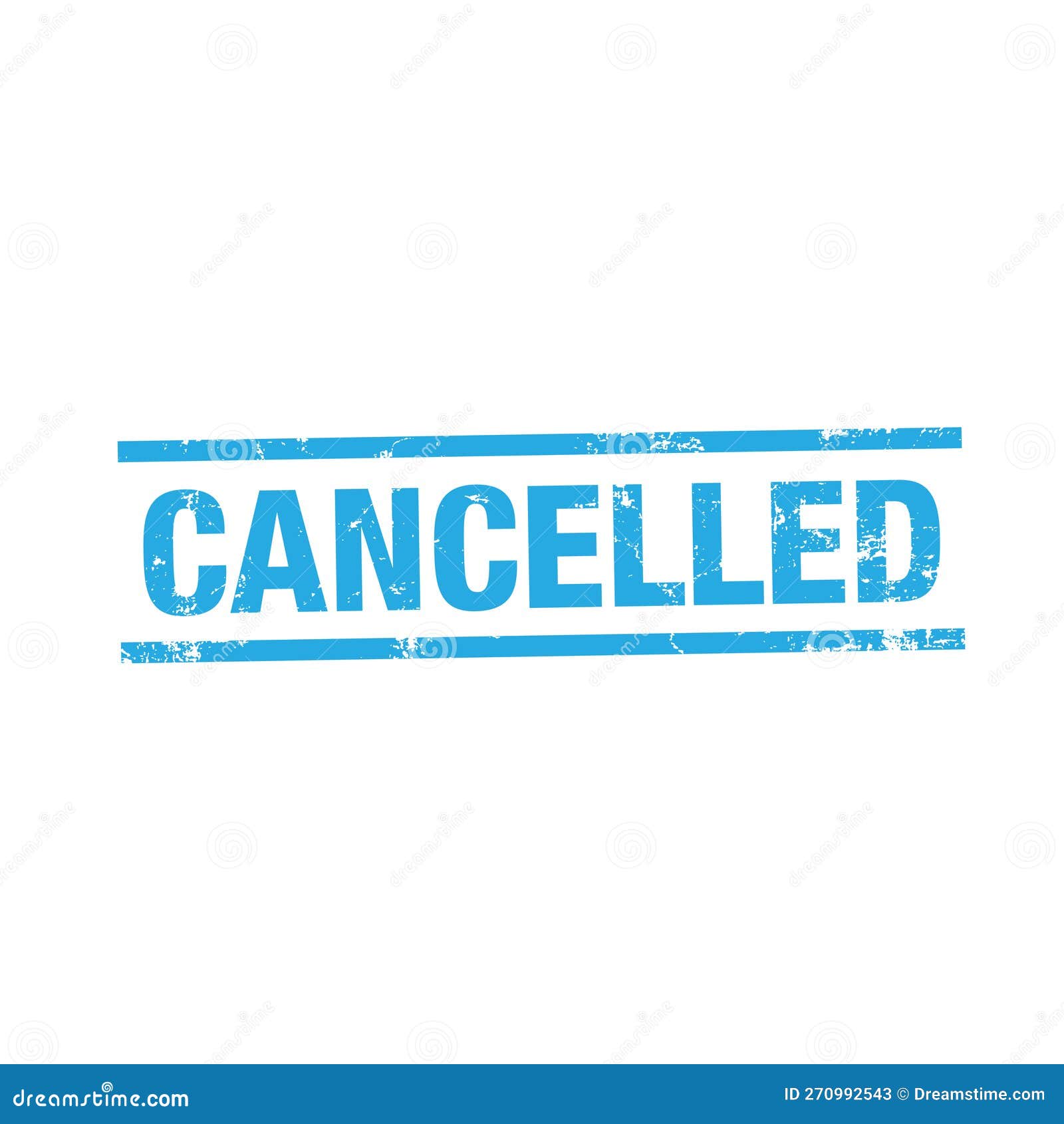 CANCEL Stamp Template Solid Color with Grunge Effect Stock Vector ...