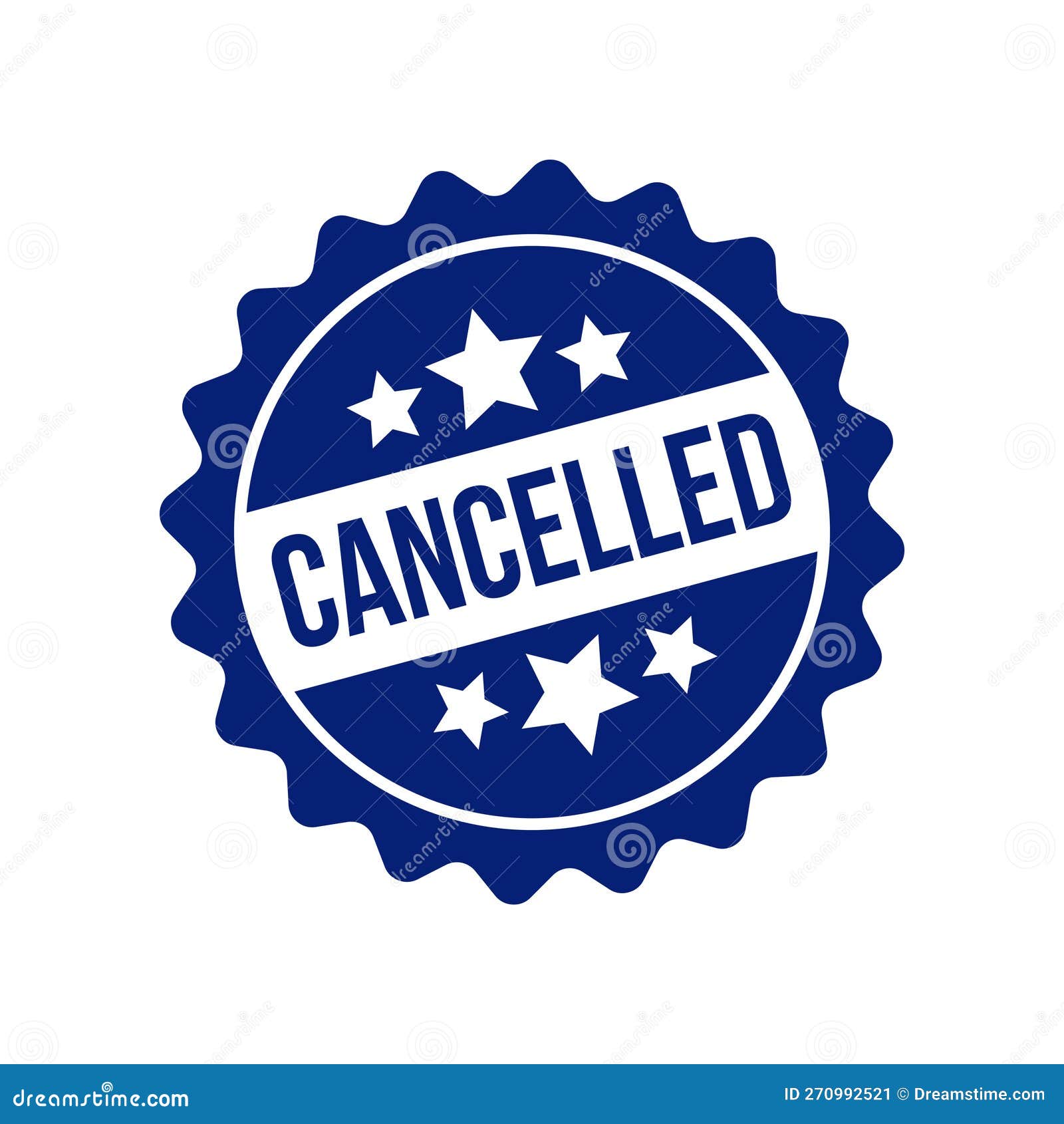 CANCEL Stamp Template Solid Color with Grunge Effect Stock Vector ...