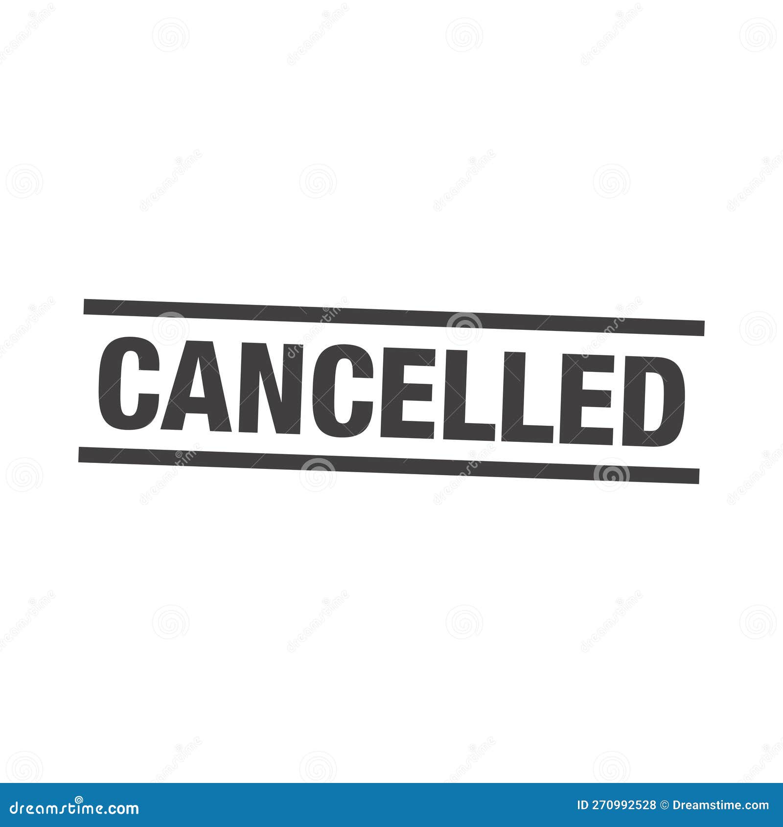 CANCEL Stamp Template Solid Color with Grunge Effect Stock Vector ...