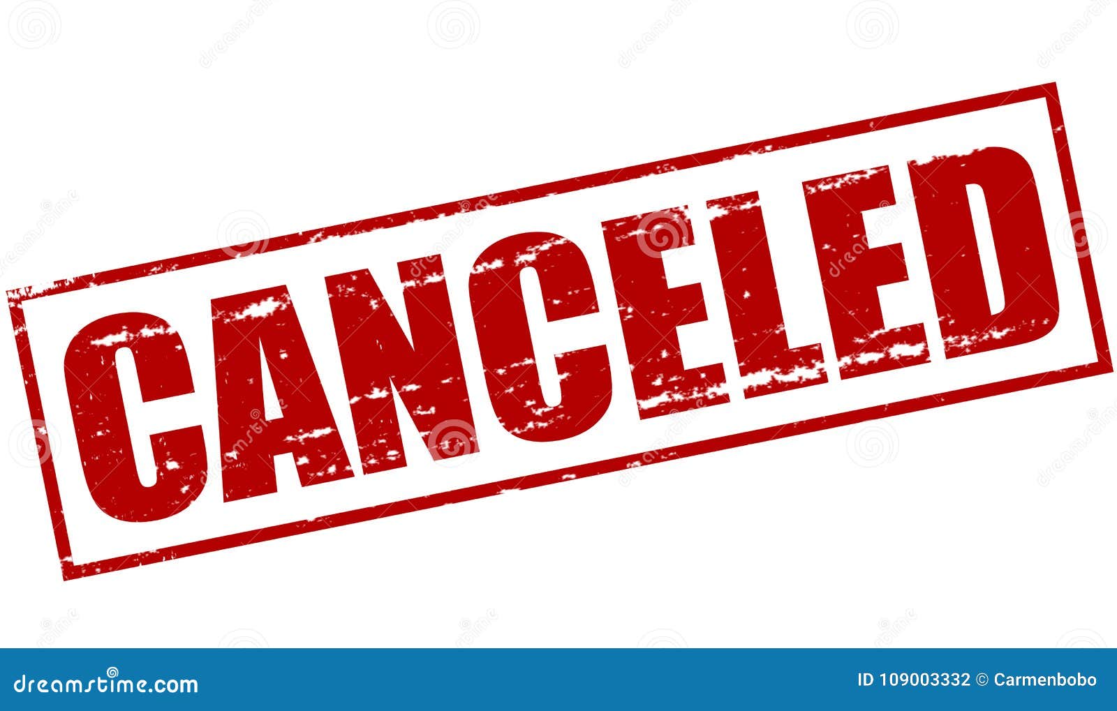 Cancelado stock de ilustración. Ilustración de sello - 109003332