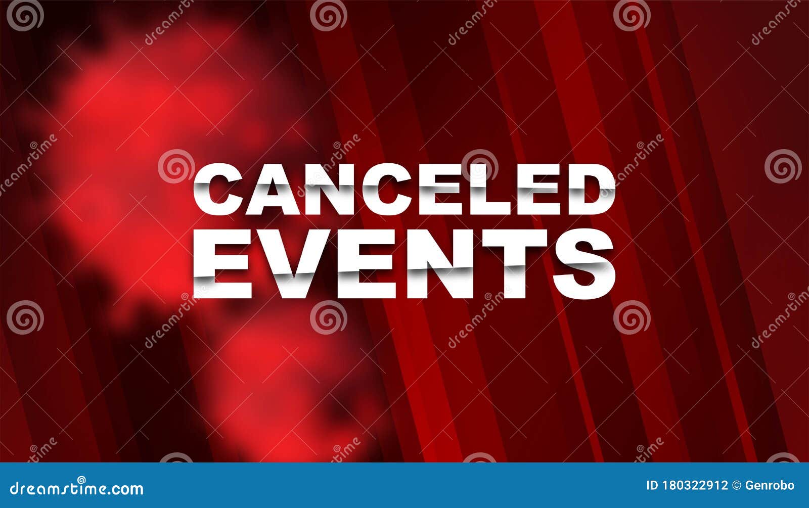 Canceled Event Background Template Stock Vector - Illustration of ...