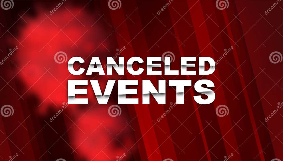 Canceled Event Background Template Stock Vector - Illustration of ...