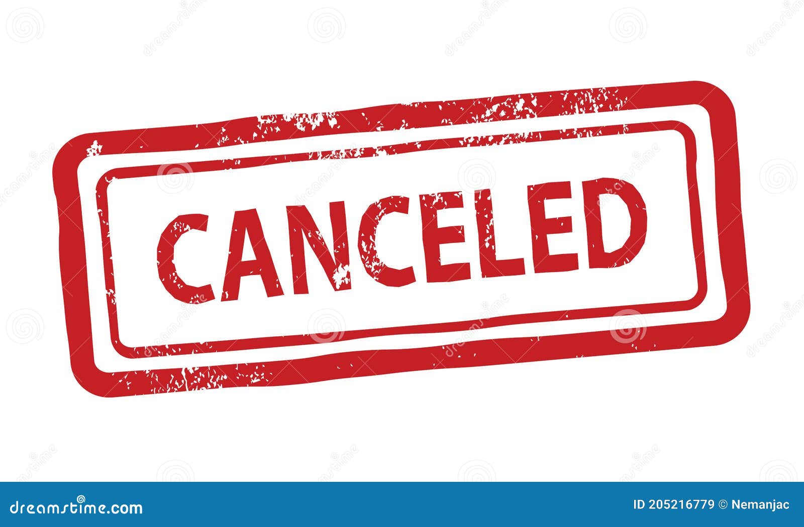 Canceled red rubber stamp stock vector. Illustration of cancellation ...