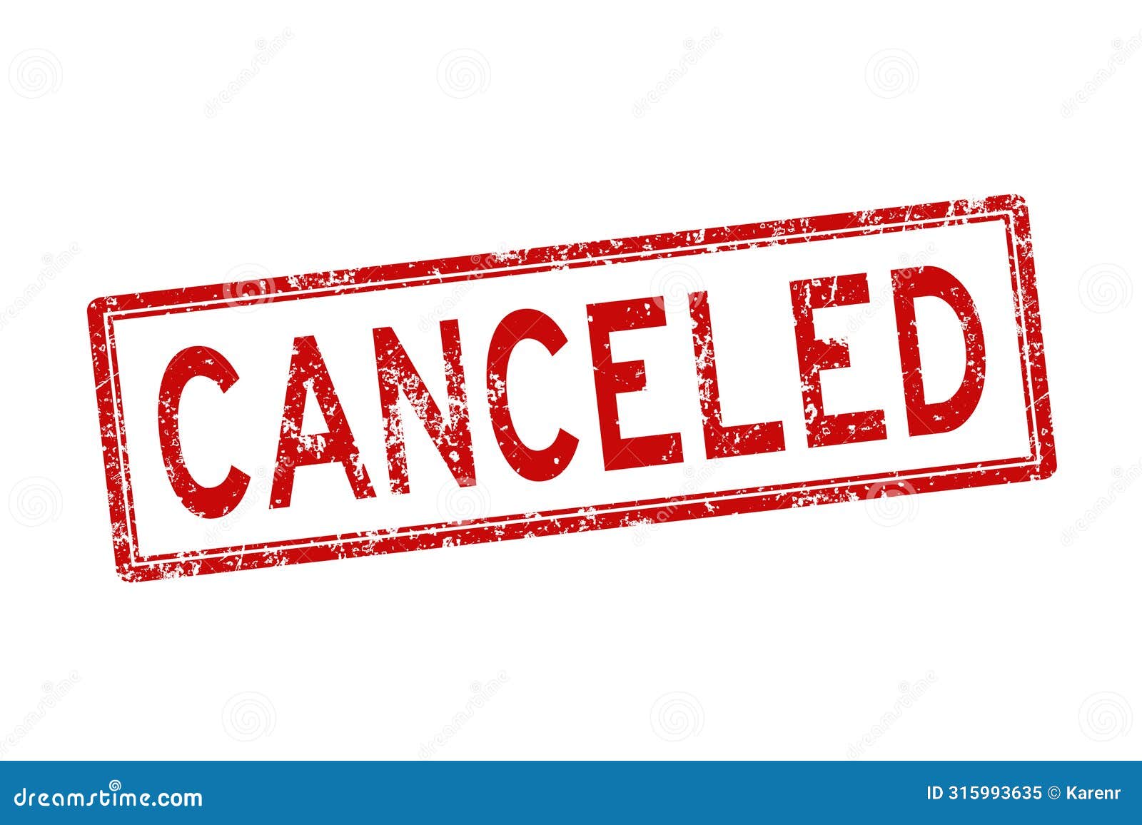 Canceled Stamp Isolated On White Royalty-Free Stock Photography ...