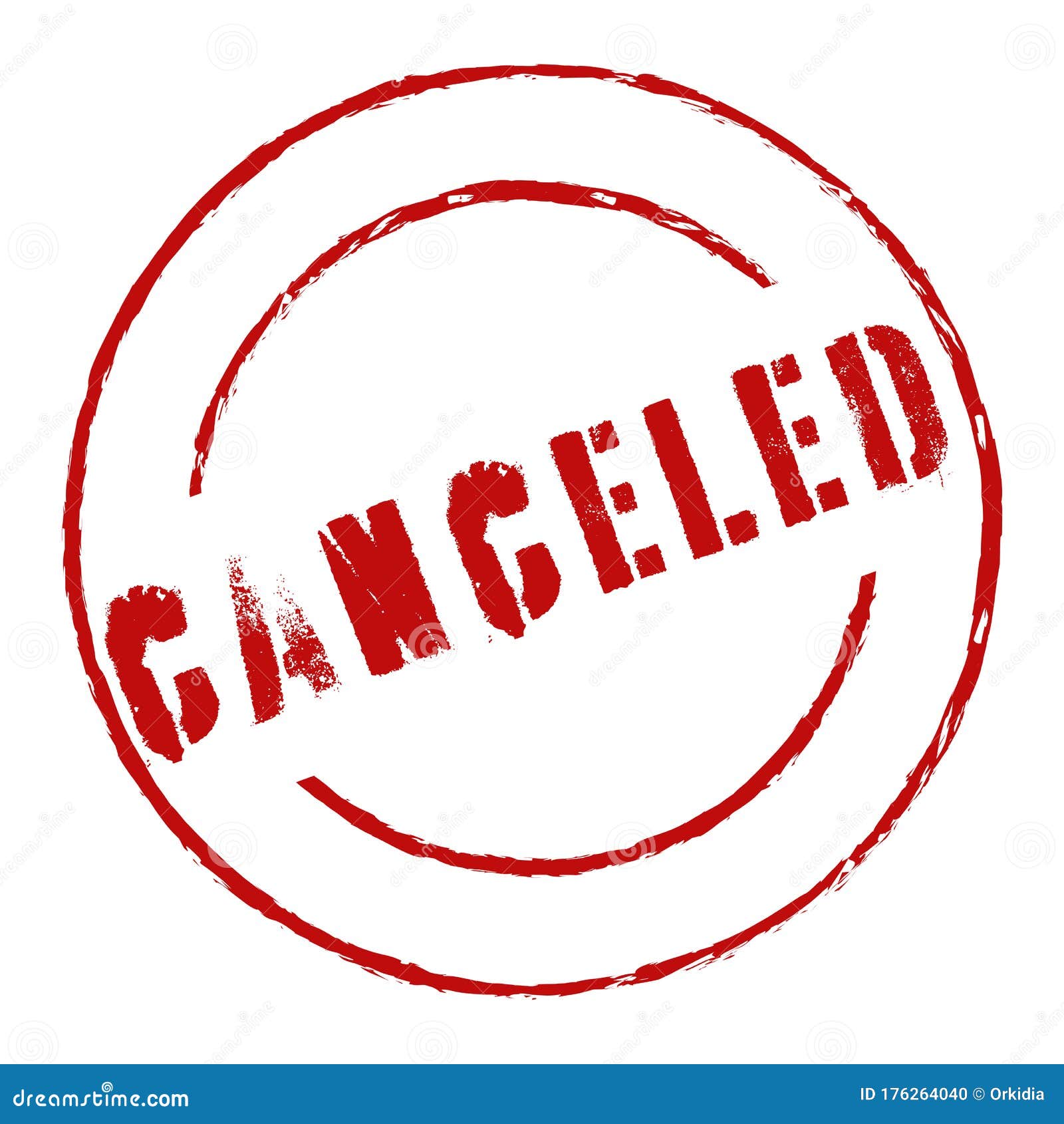 Canceled Stamp Vector Illustration | CartoonDealer.com #176264040