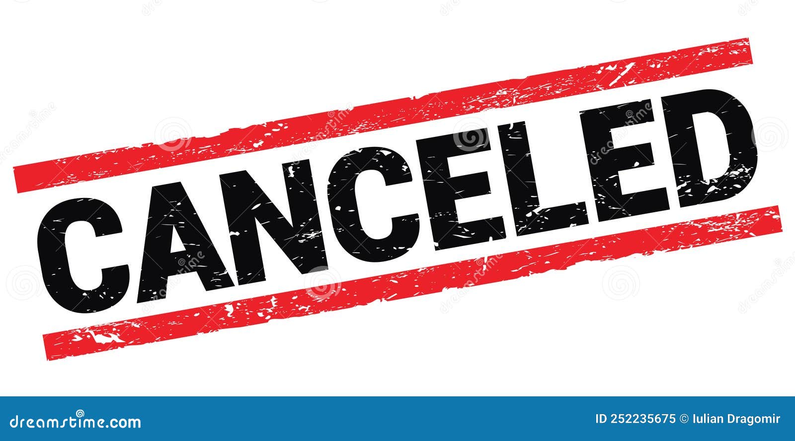 CANCELED Text on Black-red Rectangle Stamp Sign Stock Illustration ...