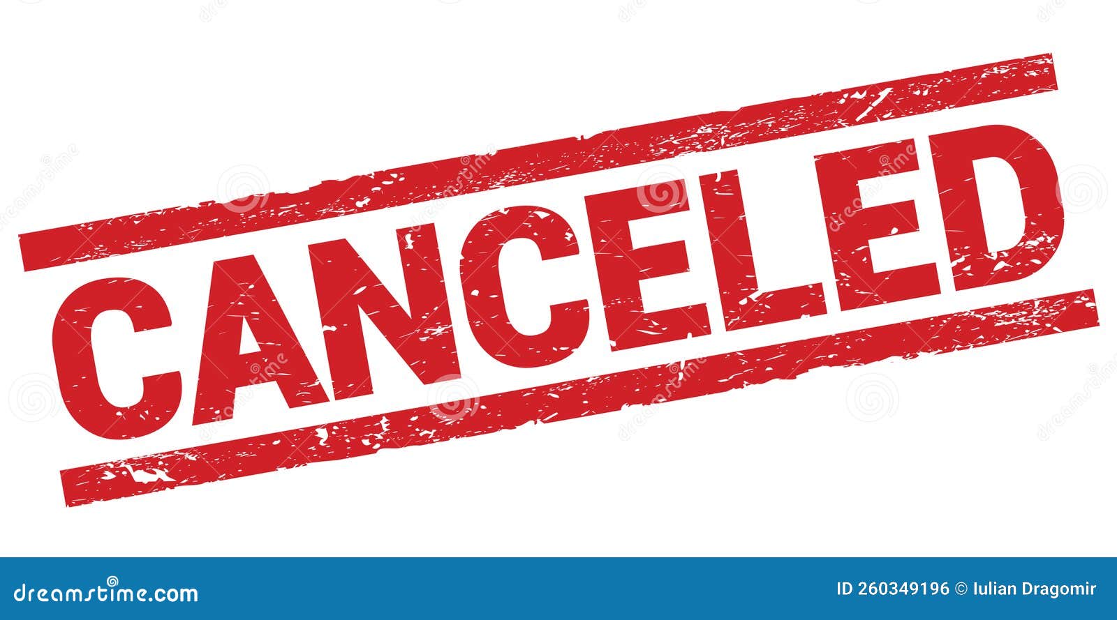 CANCELED Text on Red Rectangle Stamp Sign Stock Illustration ...