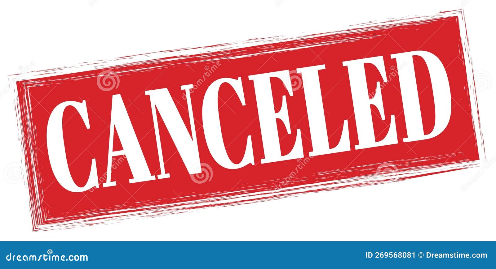 CANCELED Text Written on Red Stamp Sign Stock Illustration ...