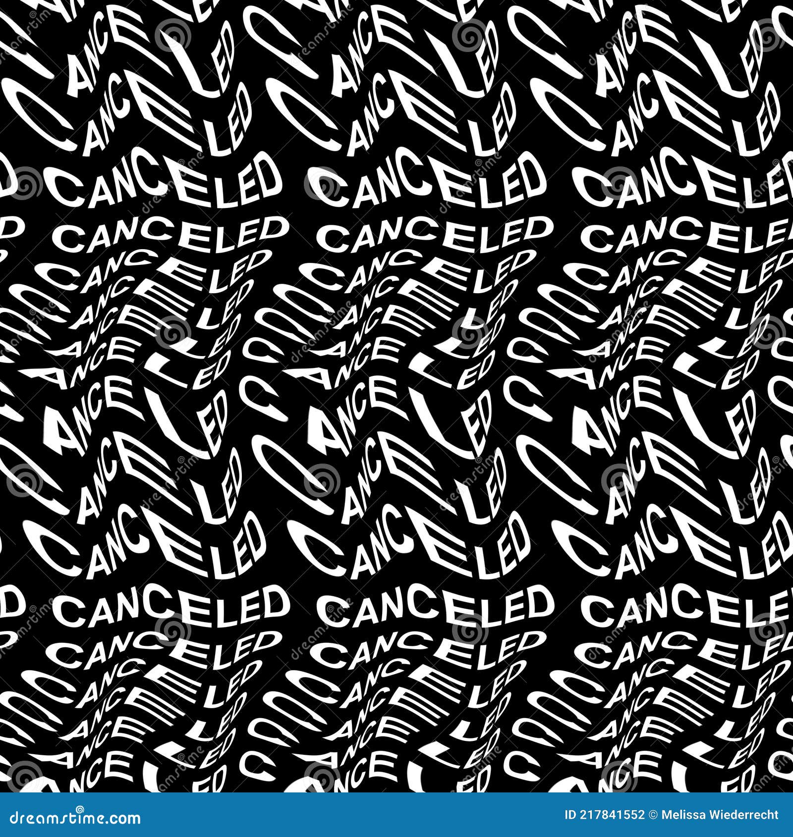 CANCELED Word Warped, Distorted, Repeated, and Arranged into Seamless ...