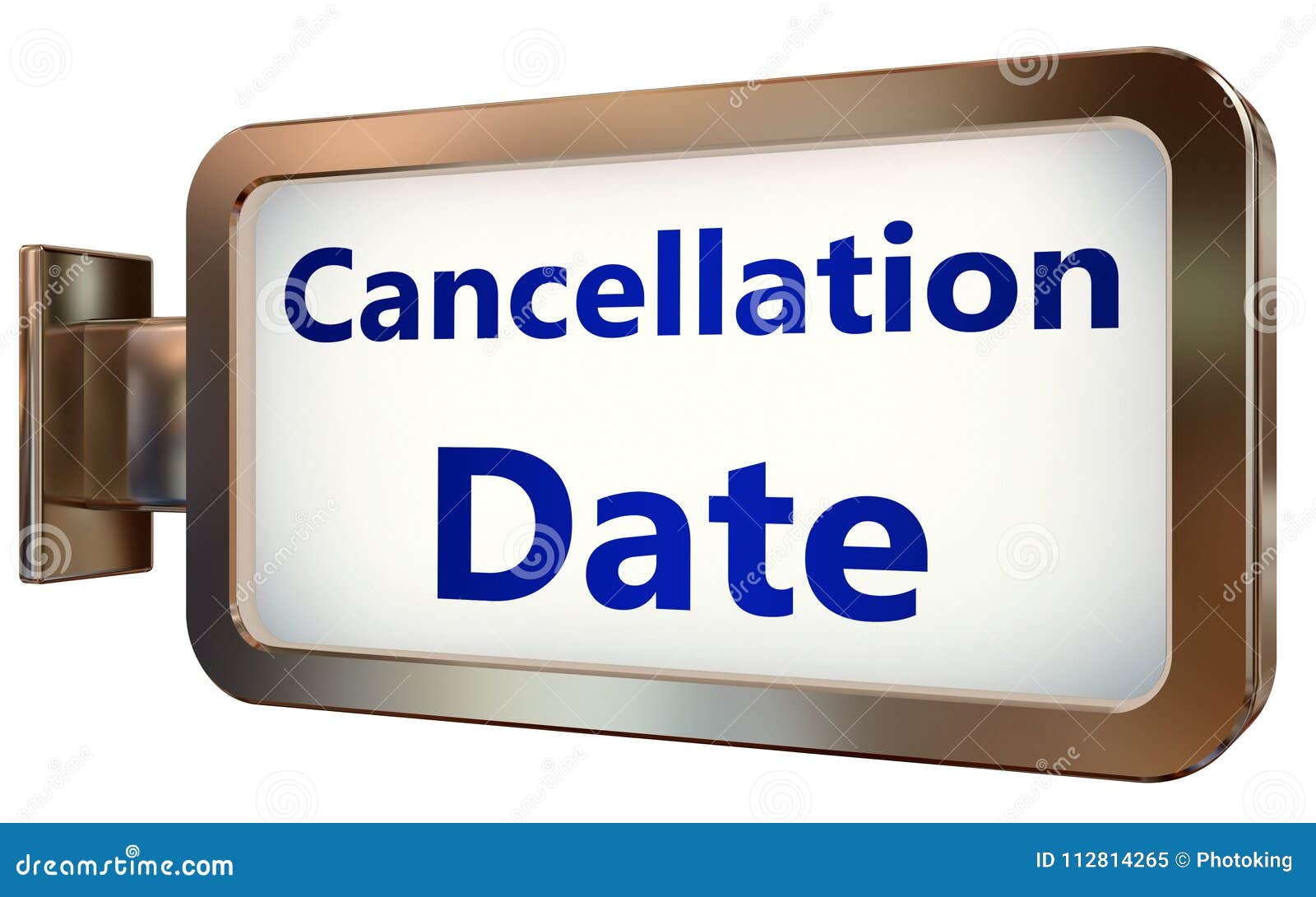 Cancellation Date On Billboard Background Stock Illustration ...