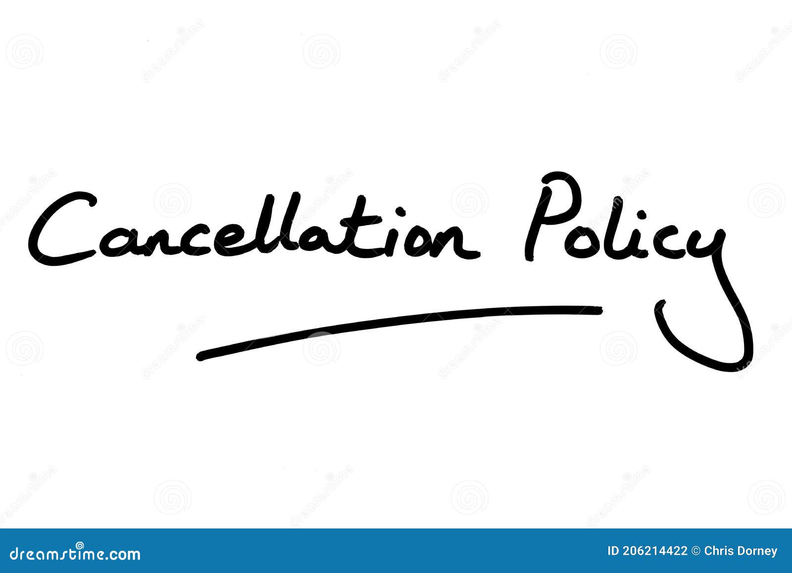 Cancellation Policy stock illustration. Illustration of paperwork ...