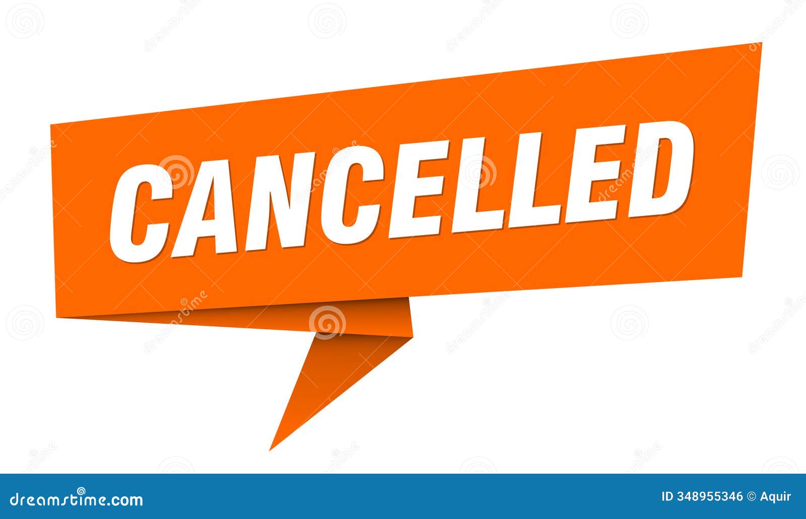 Cancelled Banner. Cancelled Speech Bubble, Label, Sticker, Sign ...