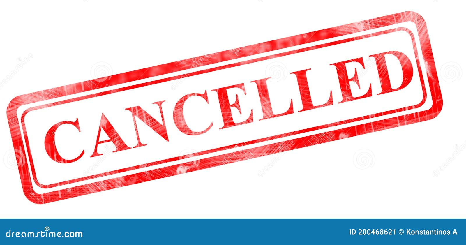 Cancelled Cancel Stamp Red Color Collection Tag Sticker Label Mark Icon ...