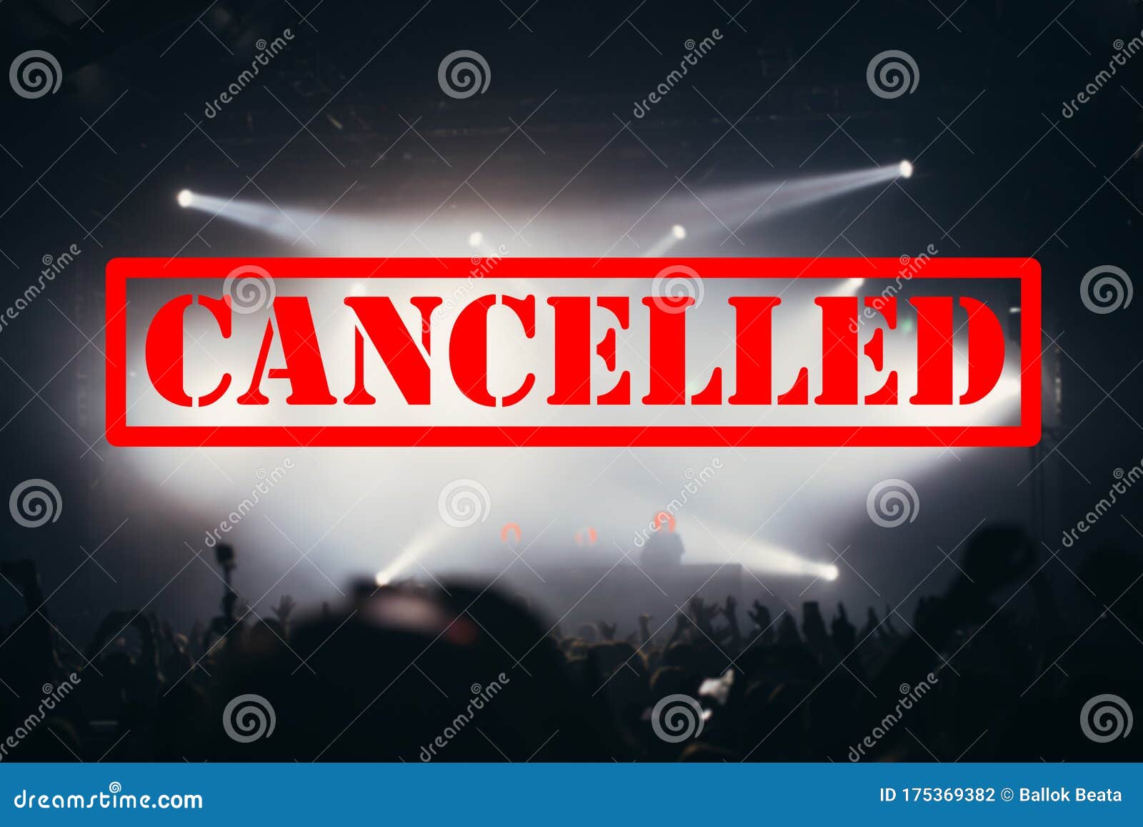 Cancelled Events and Music Festivals Background. Avoid Covid-19 ...