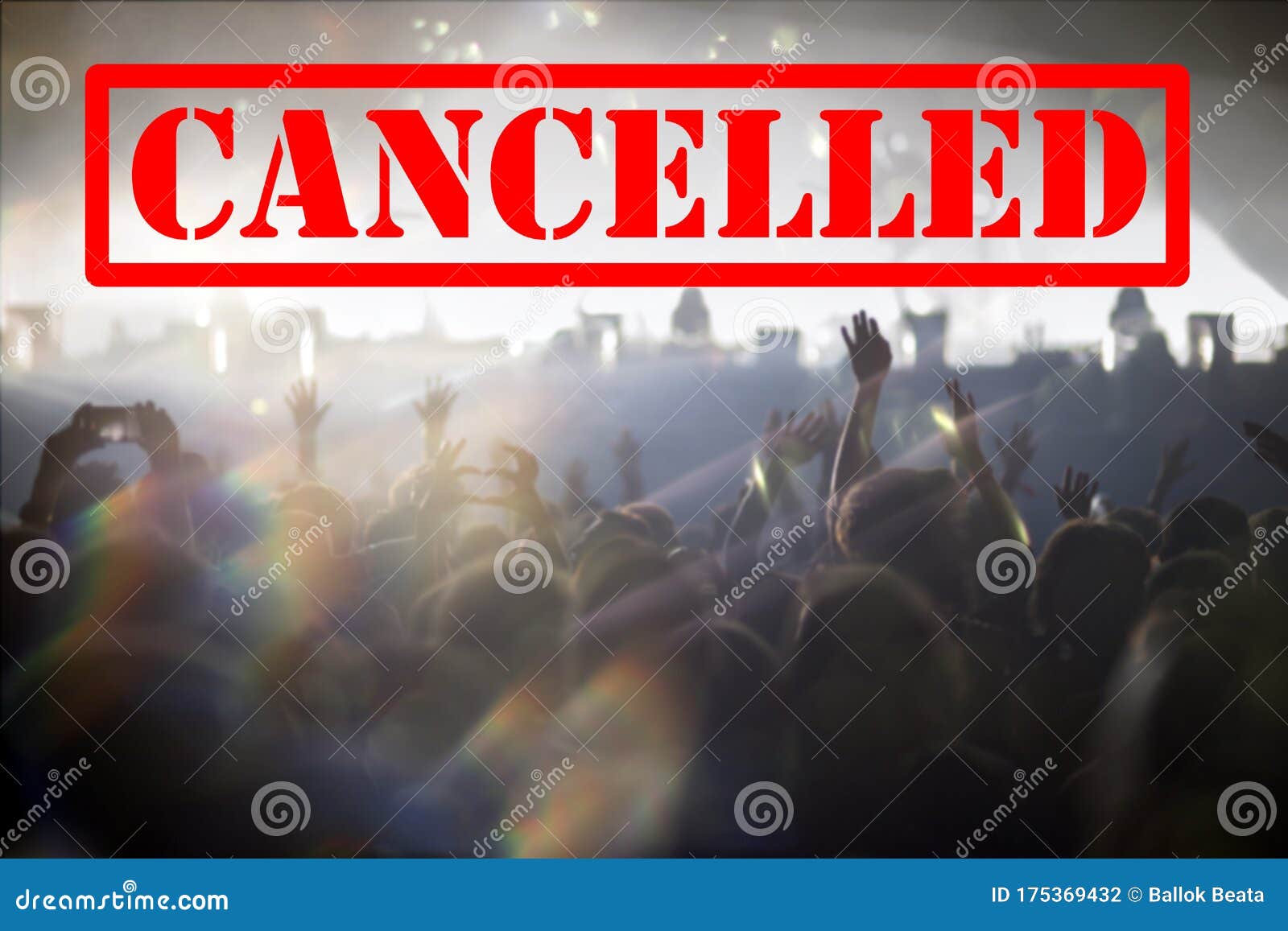 Cancelled Events and Music Festivals Background. Avoid Covid-19 ...
