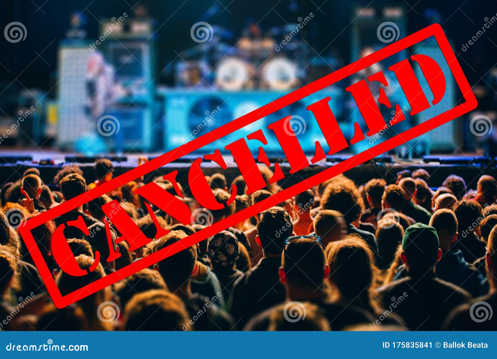 Cancelled Events and Music Festivals Background. Avoid Covid-19 ...
