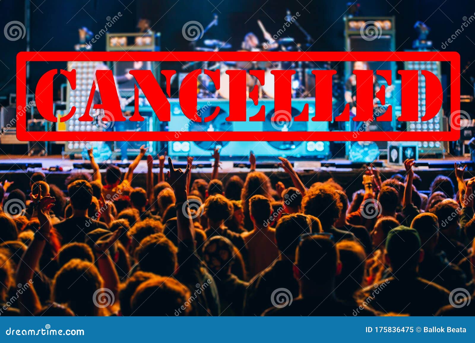 Cancelled Events and Music Festivals Background. Avoid Covid-19 ...