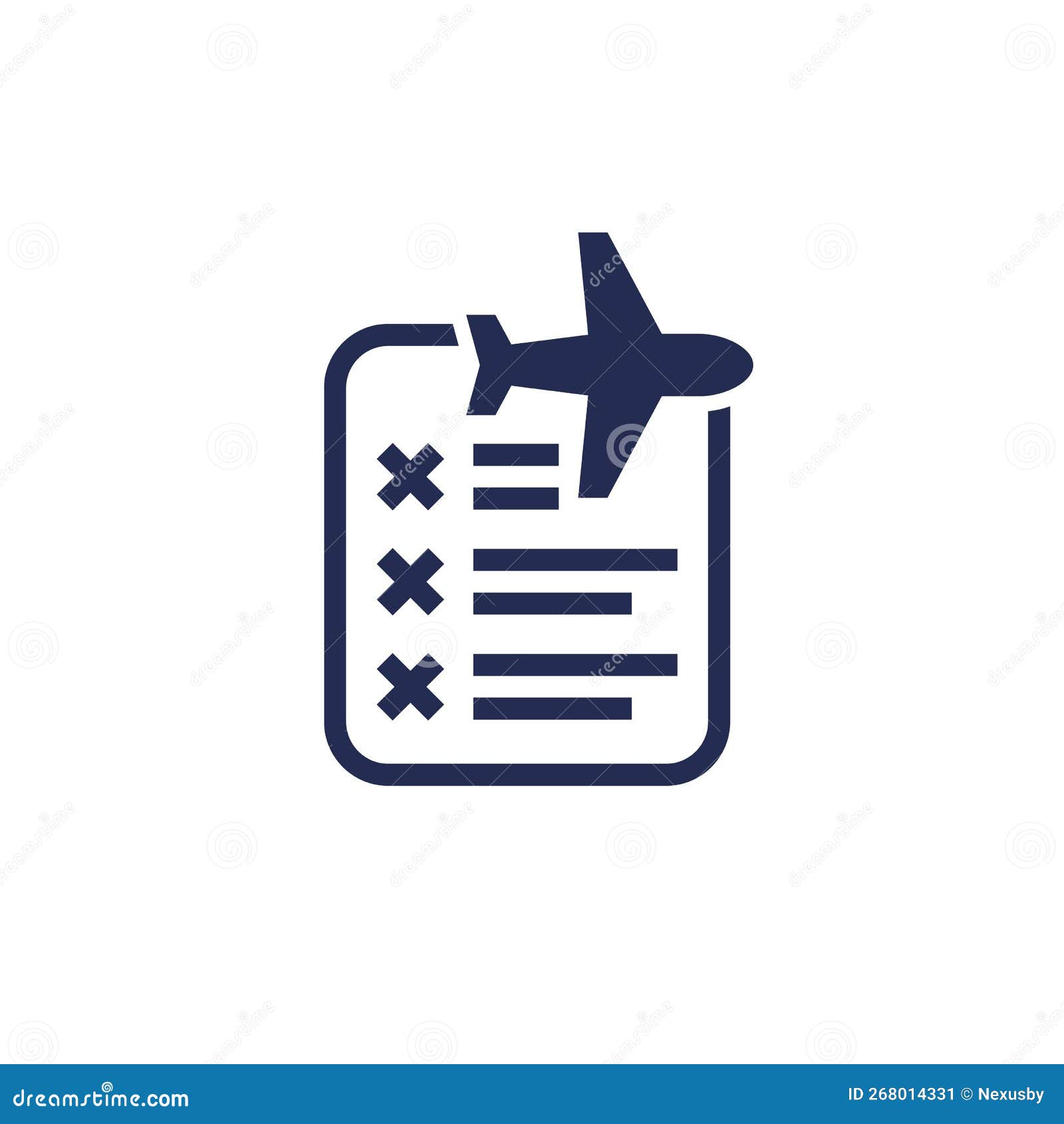 Cancelled Flights Icon on White Stock Vector - Illustration of flight ...