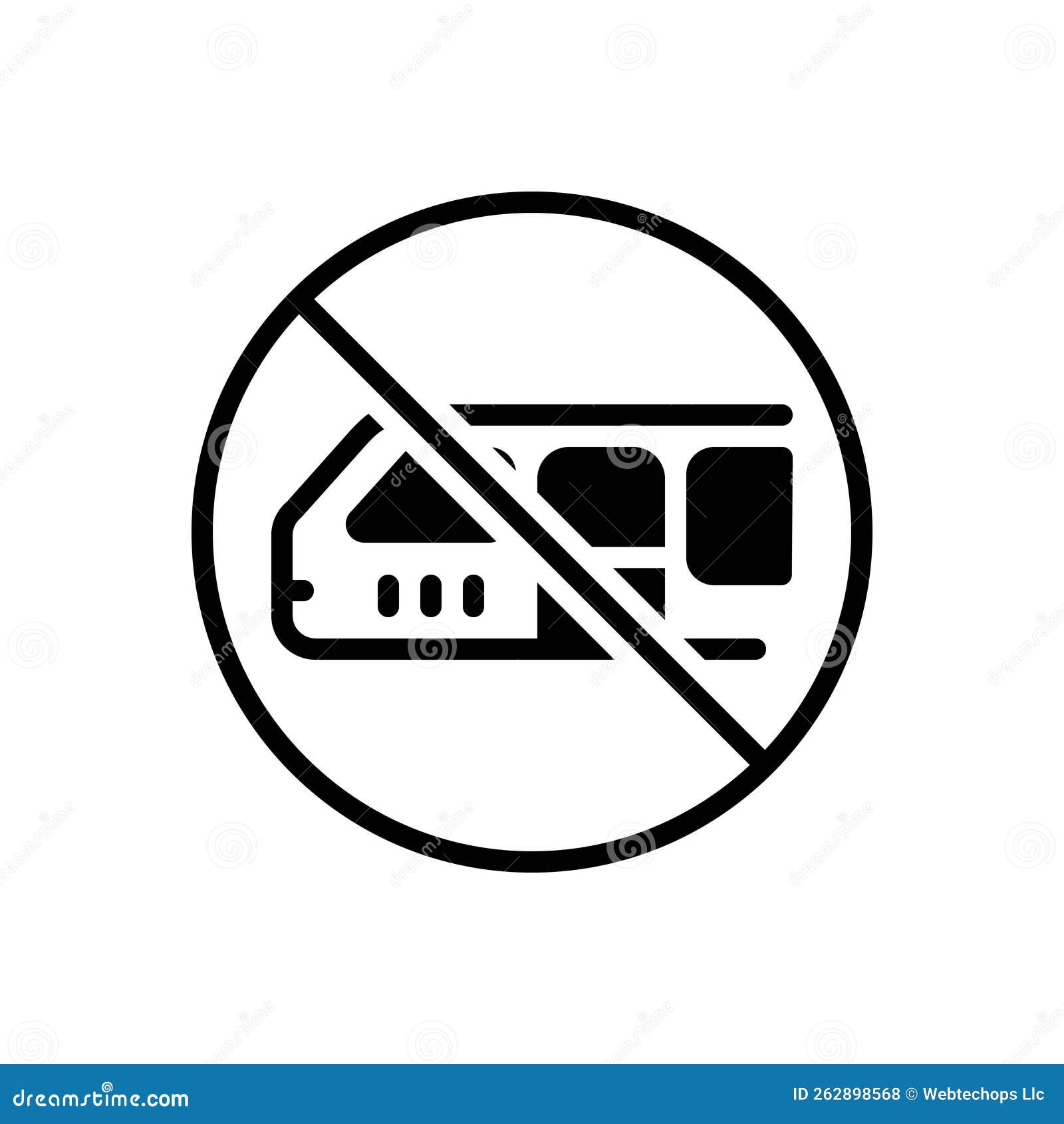 Black Solid Icon for Cancelled, Rejected and Annulled Stock Vector ...