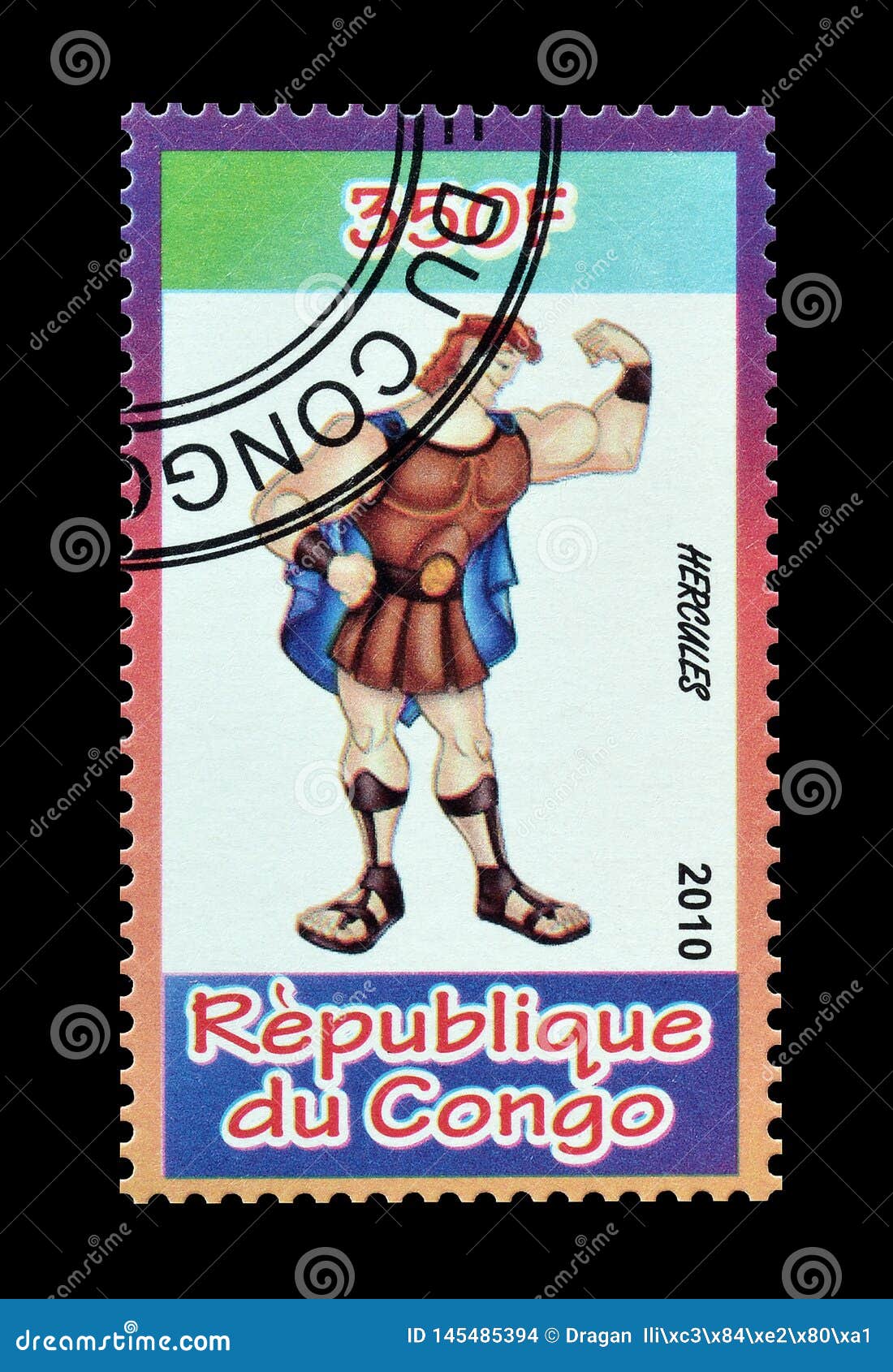 Congo on postage stamps editorial stock image. Image of corespondence ...