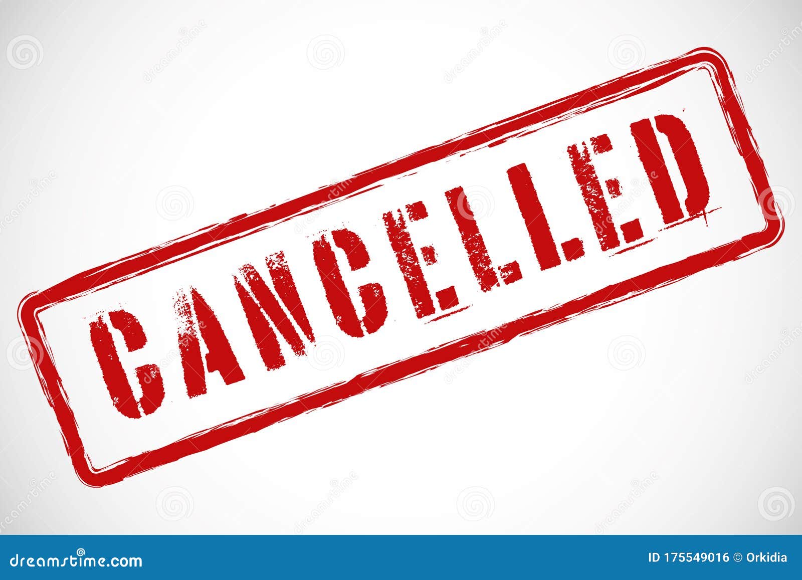 Cancelled Red Stamp Vector Illustration | CartoonDealer.com #175549016