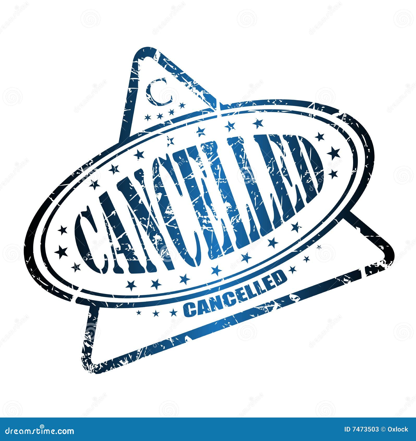 Cancelled stamp stock vector. Illustration of icon, communication - 7473503
