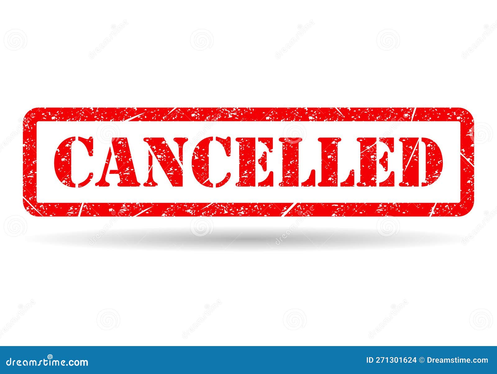 Cancelled Stamp Symbol Shadow, Label Sticker Sign Button, Text Banner ...