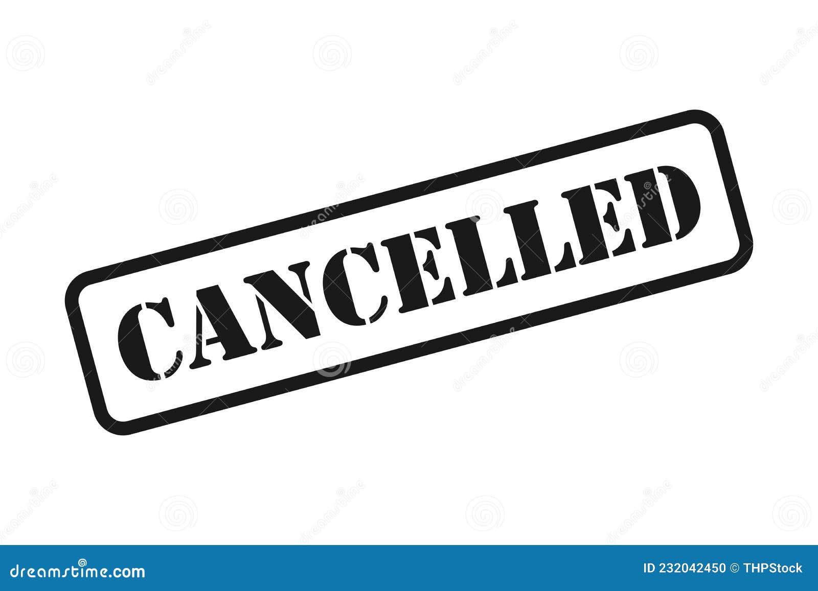 Cancelled Stamp Vector stock vector. Illustration of sign - 232042450