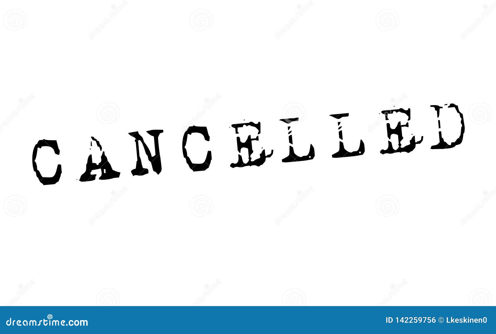 Cancelled stamp on white stock vector. Illustration of abrogation ...