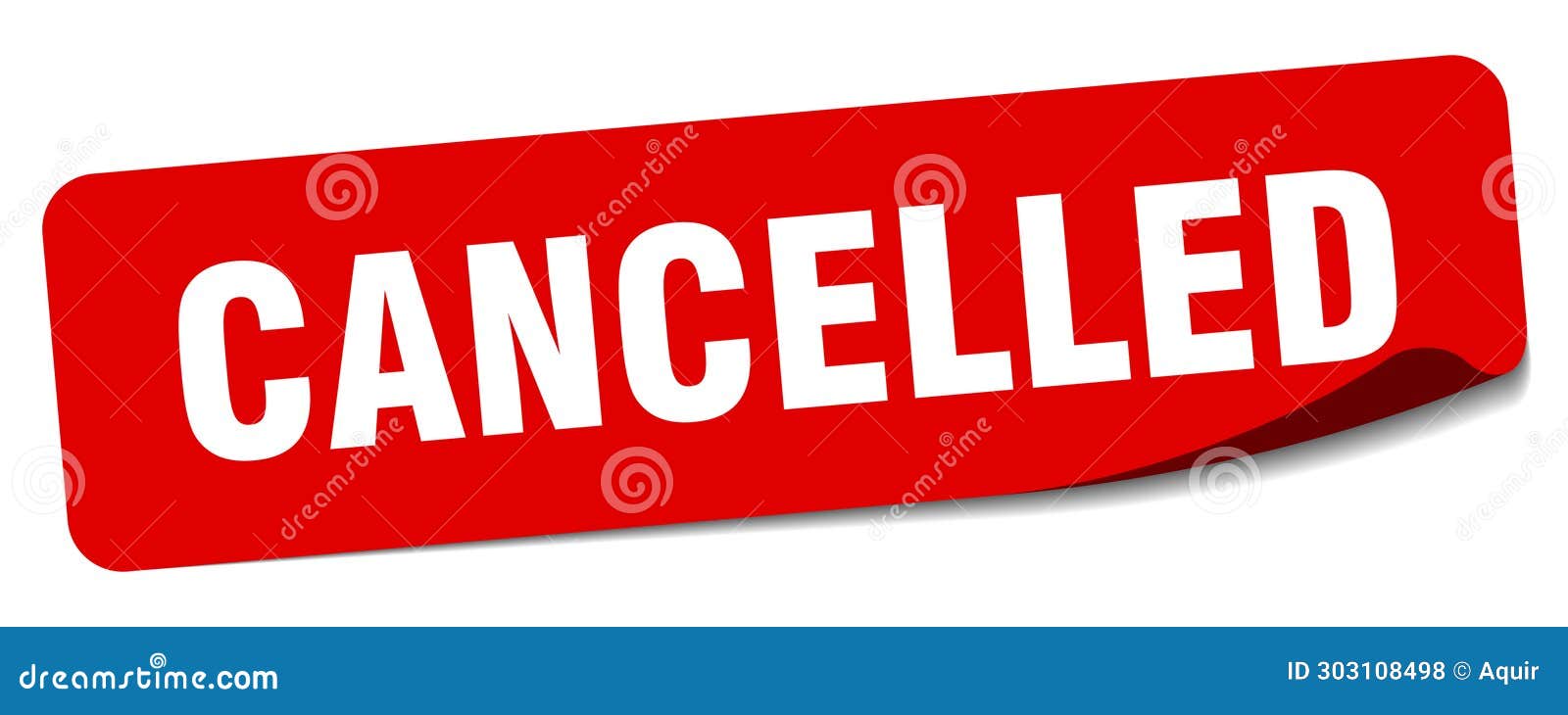 Cancelled Sticker. Cancelled Label Stock Vector - Illustration of ...