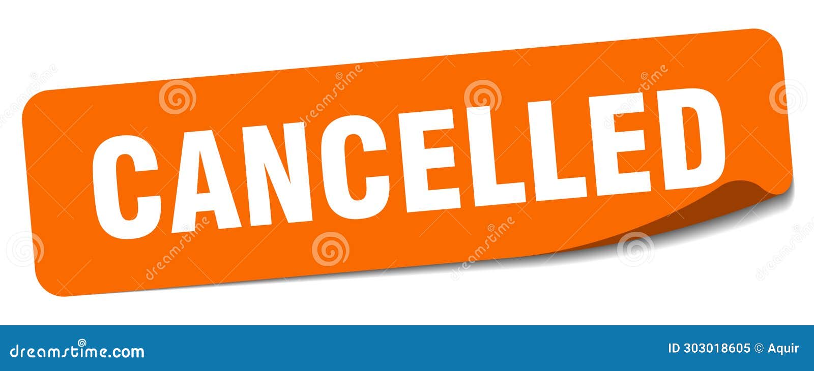 Cancelled Sticker. Cancelled Label Stock Vector - Illustration of ...