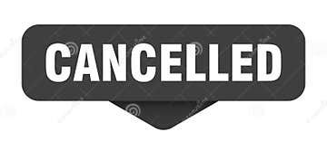 Cancelled Sticker. Cancelled Sign on Transparent Background Stock ...
