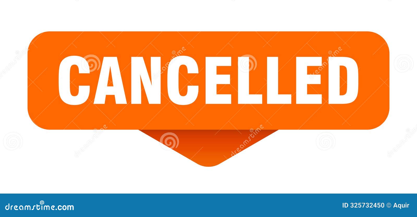 Cancelled Sticker. Cancelled Sign on Transparent Background Stock ...