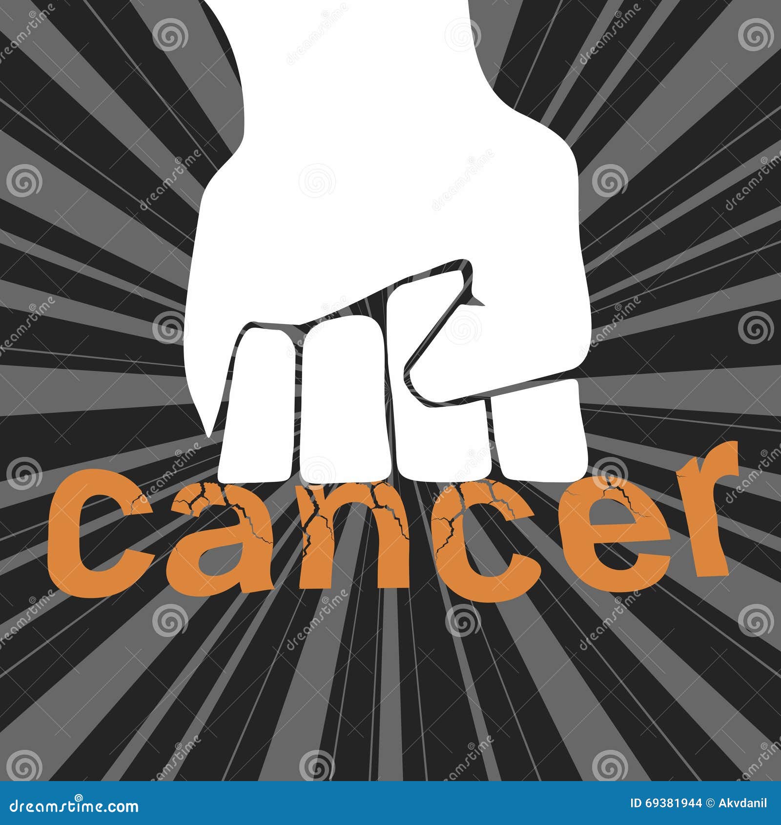 Cancer illustration de vecteur. Illustration du humain - 69381944