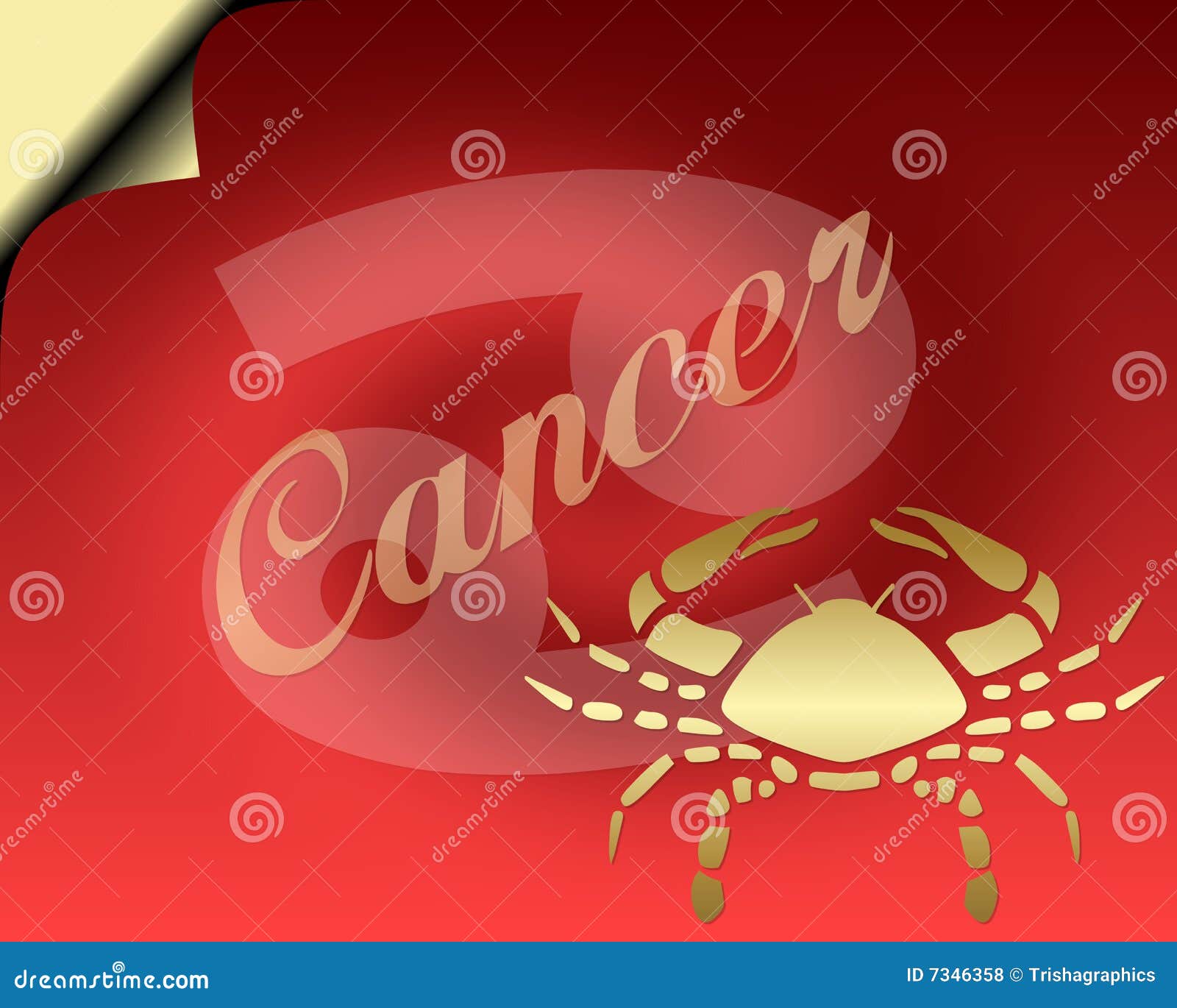 Cancer Card stock illustration. Illustration of frame - 7346358