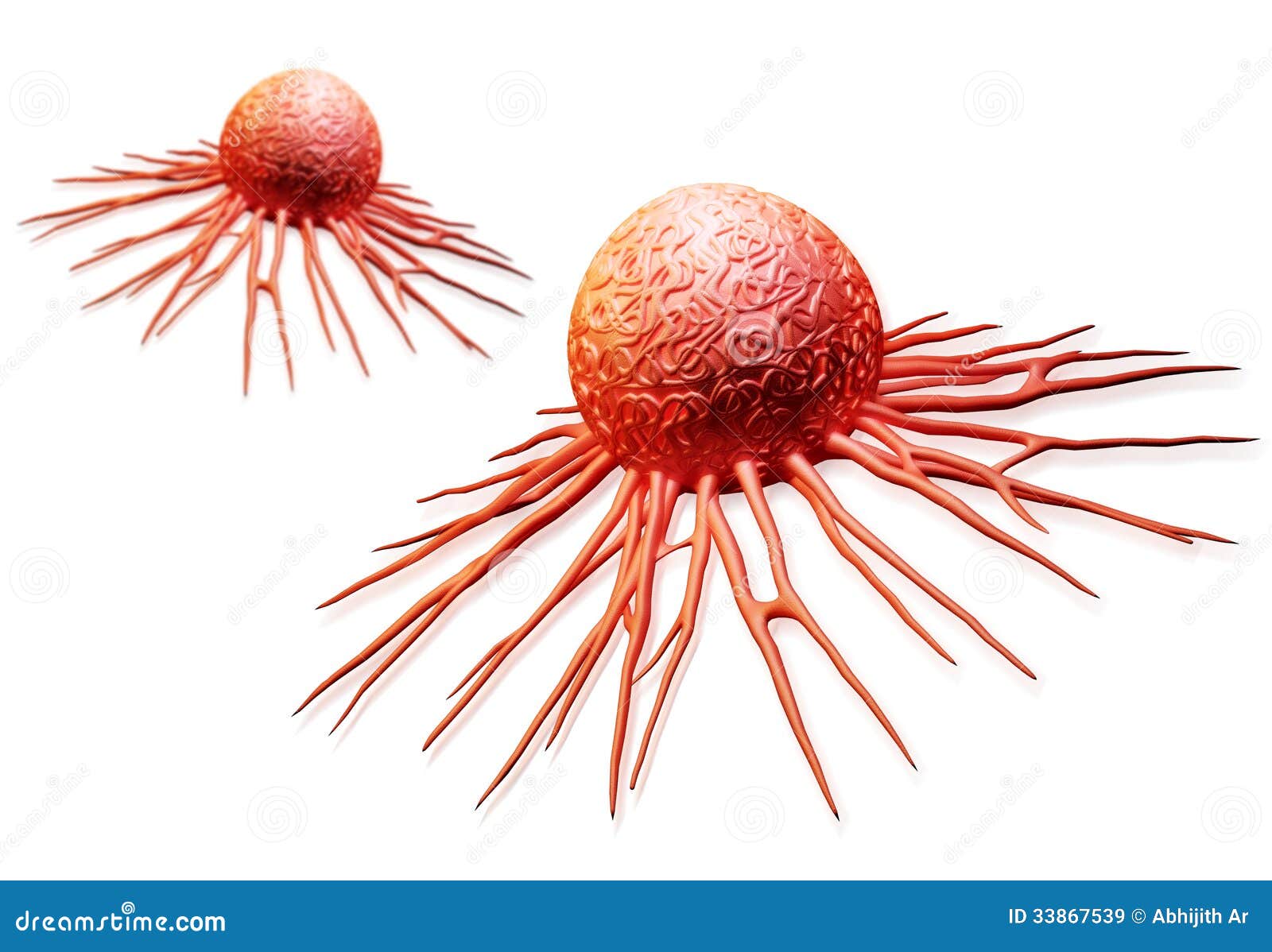Cancer cell stock illustration. Illustration of circle - 33867539