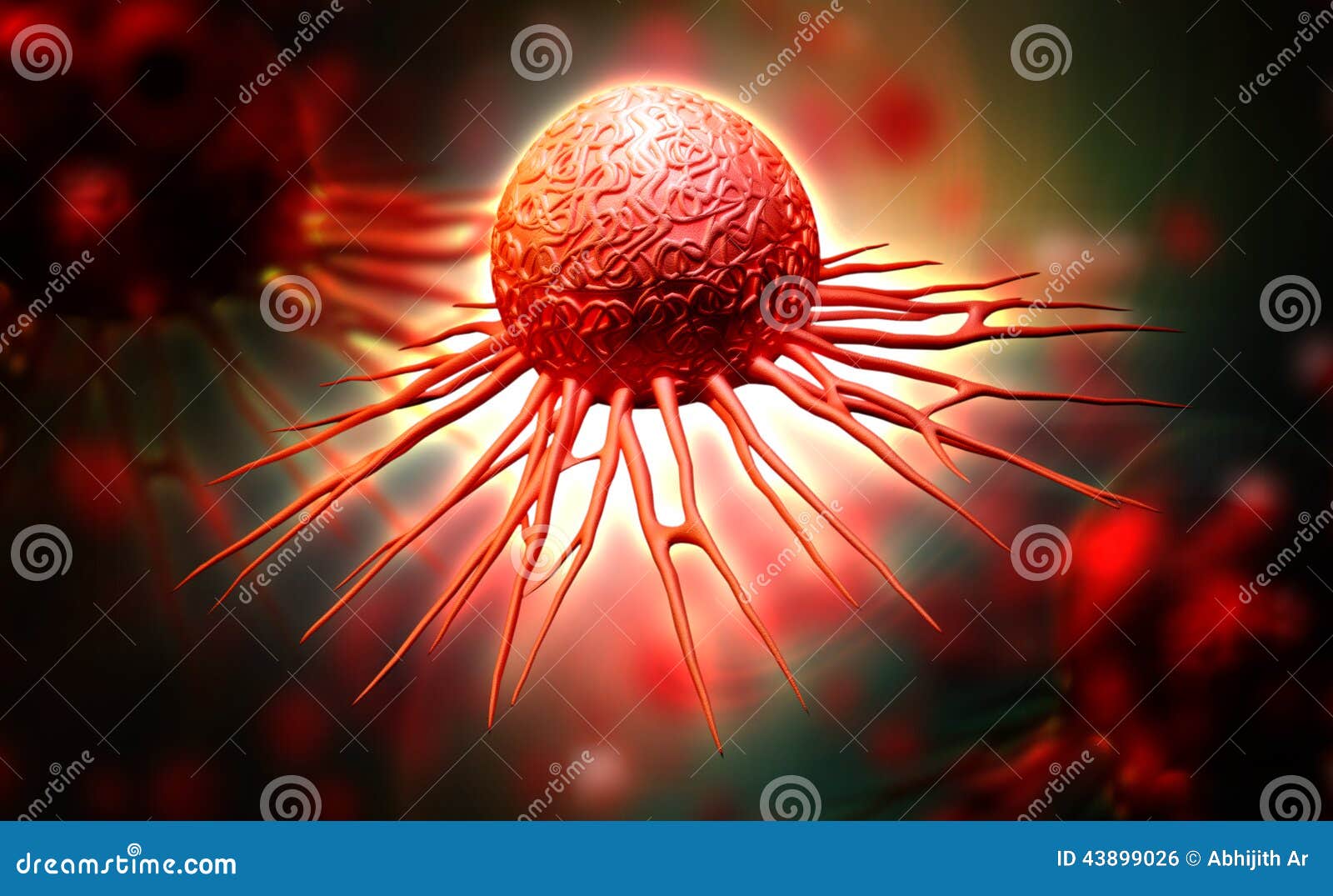 Cancer Cell Royalty-Free Cartoon | CartoonDealer.com #43899026