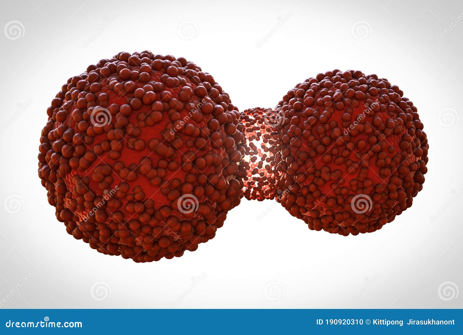 Cancer Cell Divide or Spread Out Stock Illustration - Illustration of ...