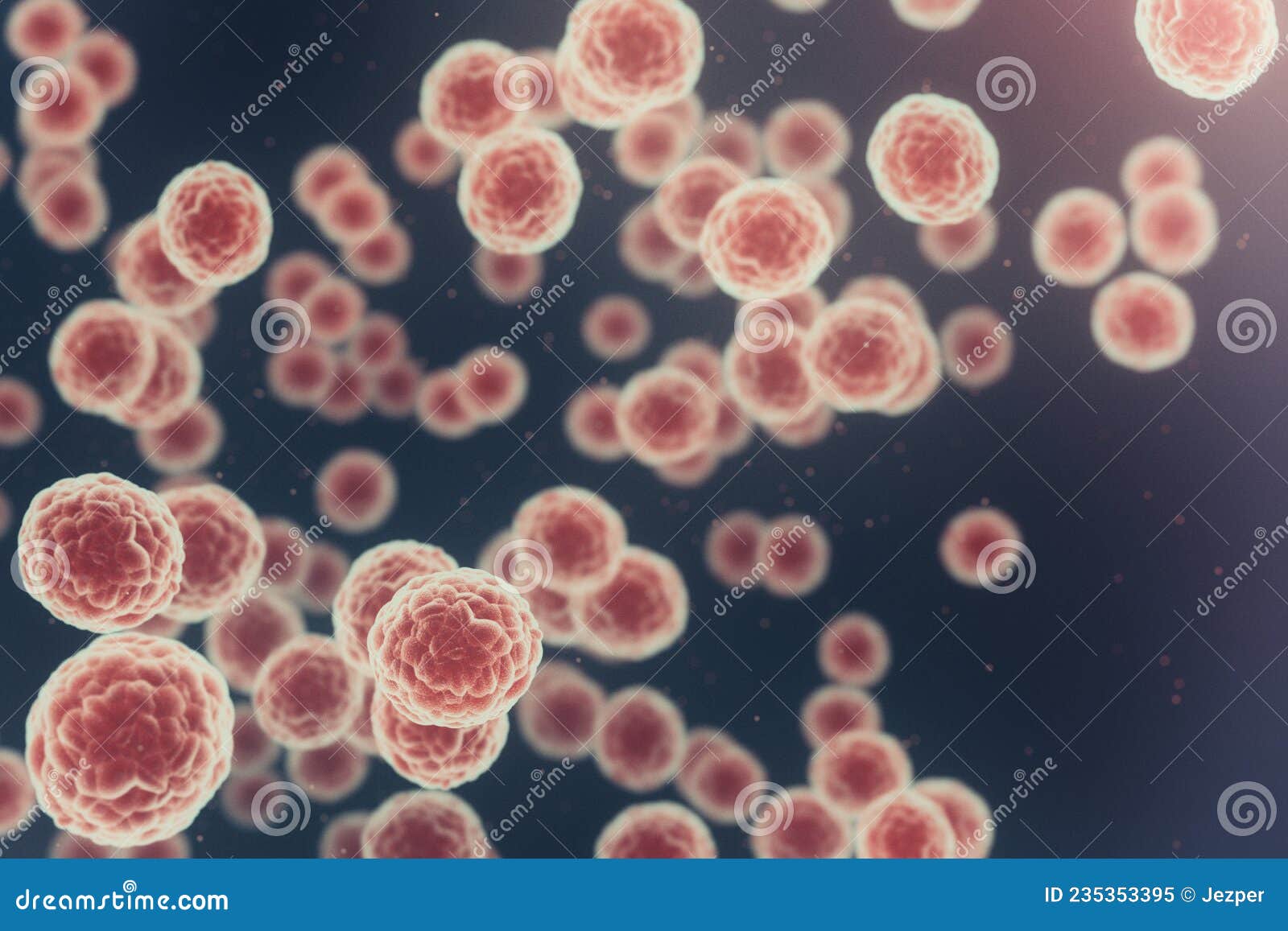 Cancer cell spreading stock illustration. Illustration of illness ...