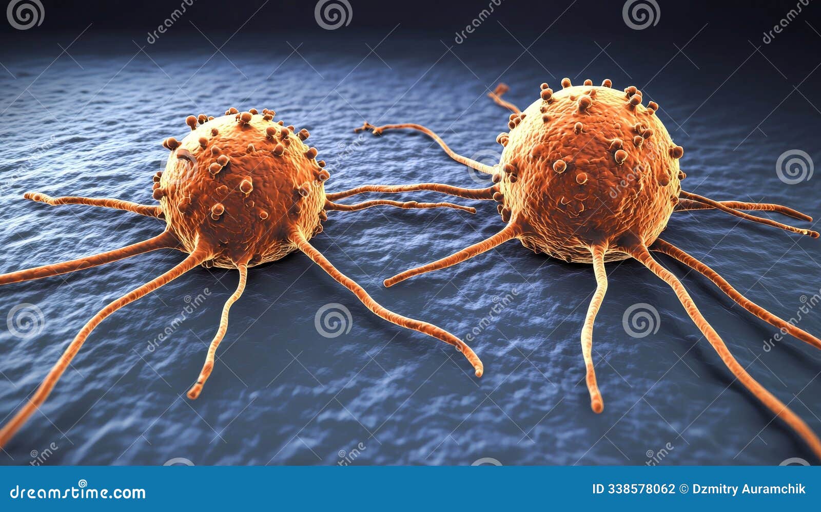 Cancer Cells Attached To Each Other - Close Up - 3D Illustration Stock ... Cancer Cells Attached To Each Other - Close Up - 3D Illustration Stock ...