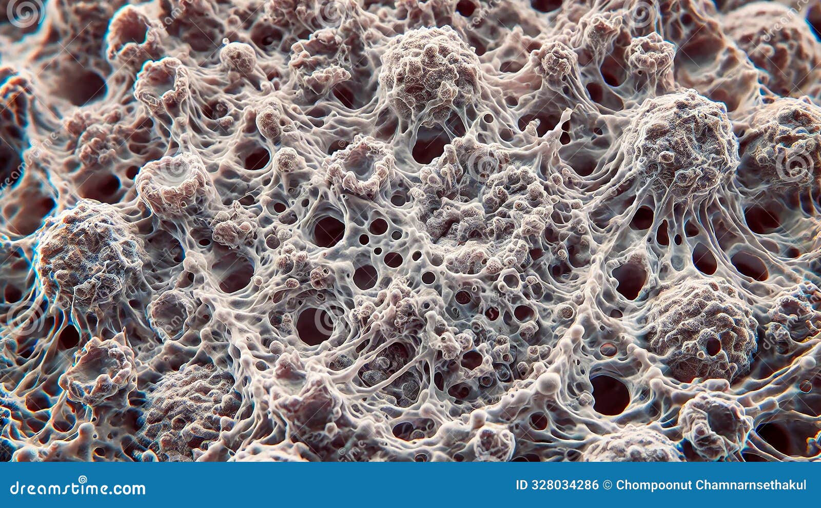 Cancer Cells Under a Microscope Stock Illustration - Illustration of ...