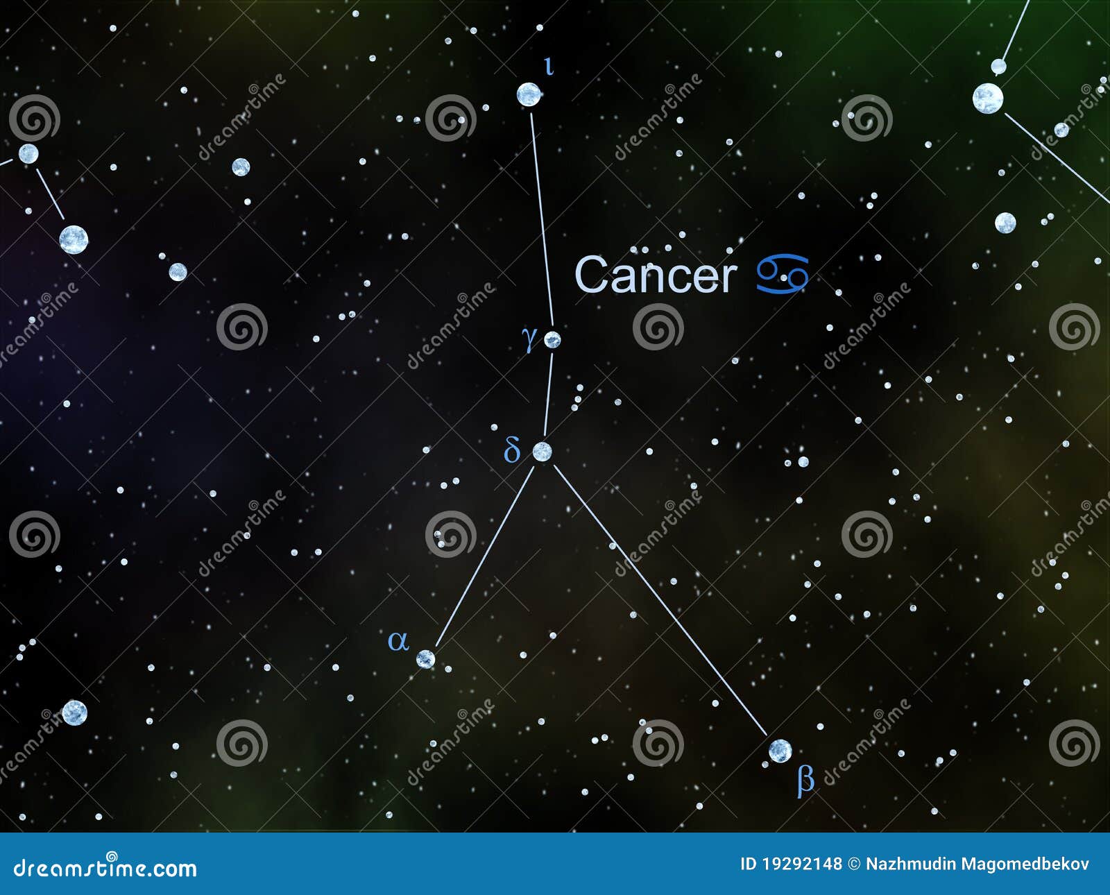 Cancer Constellation Stock Illustration Illustration Of Space 19292148