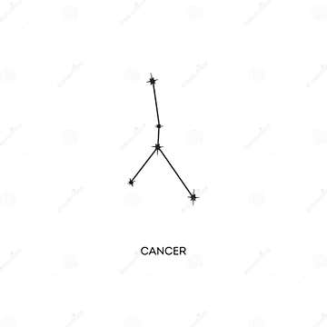 Cancer Constellation Vector Illustration Stock Illustration ...