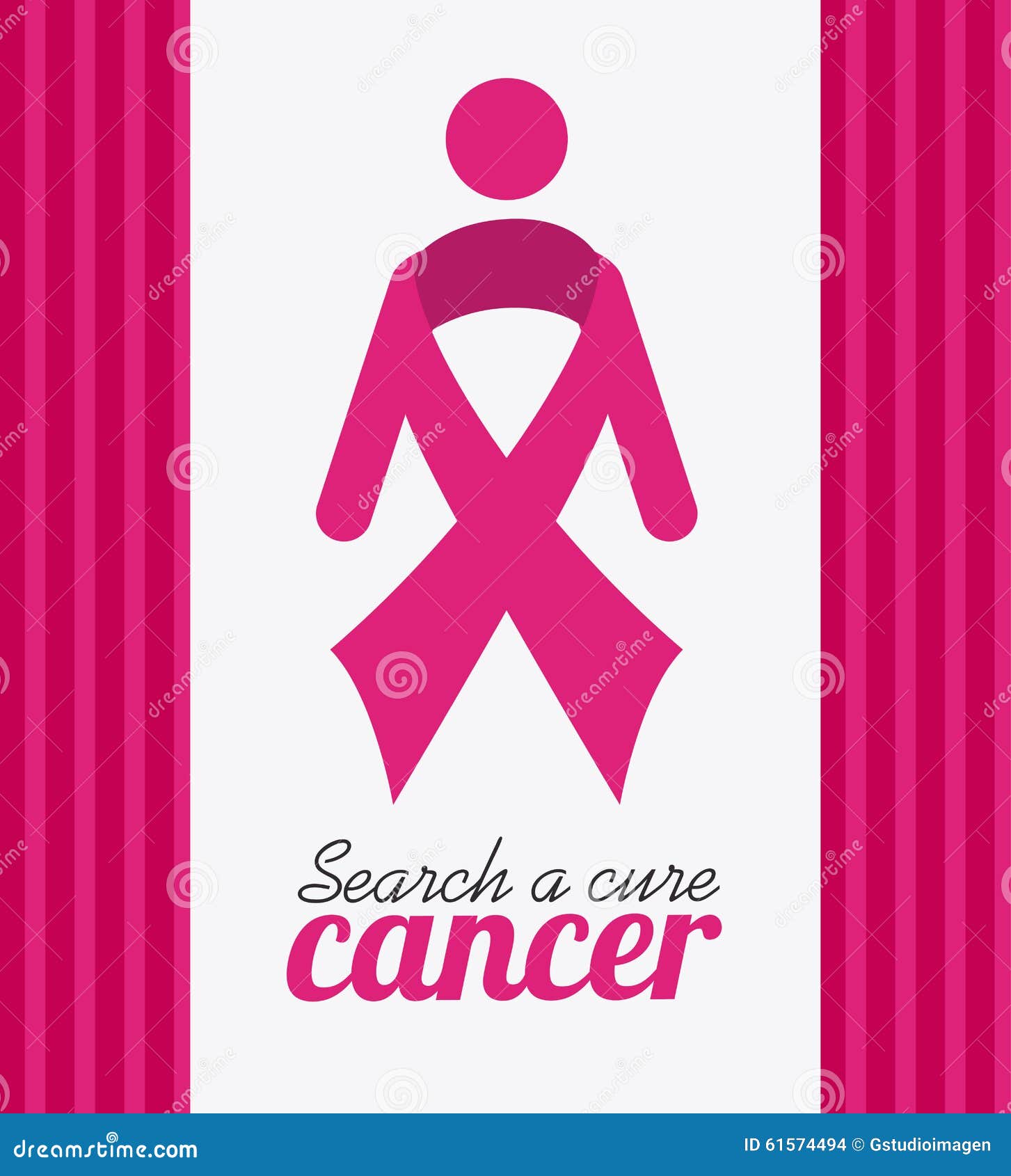 Cancer design. stock vector. Illustration of charity - 61574494
